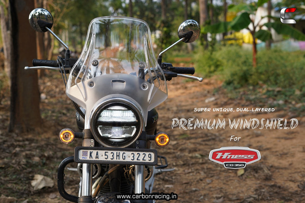 Carbon Racing Wanderer Windshield - Clear – Bikers Den