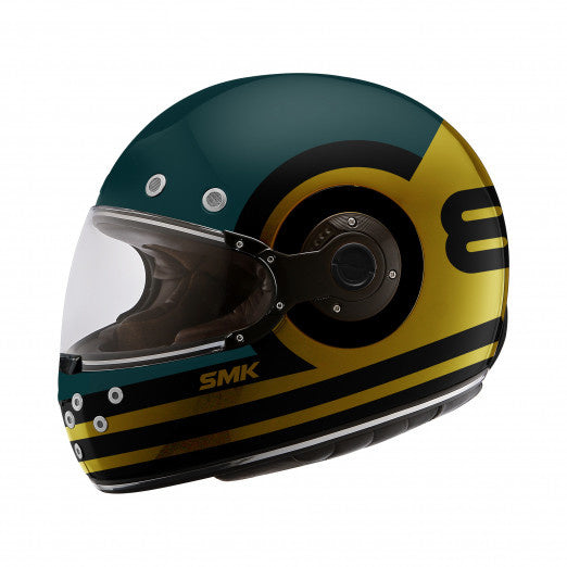 SMK RETRO GREEN YELLOW (Display Unit) – Bikers Den